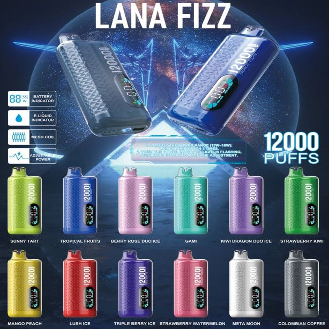 LANA FIZZ 12000 RECHARGEABLE DISPOSABLE – vapecodsg